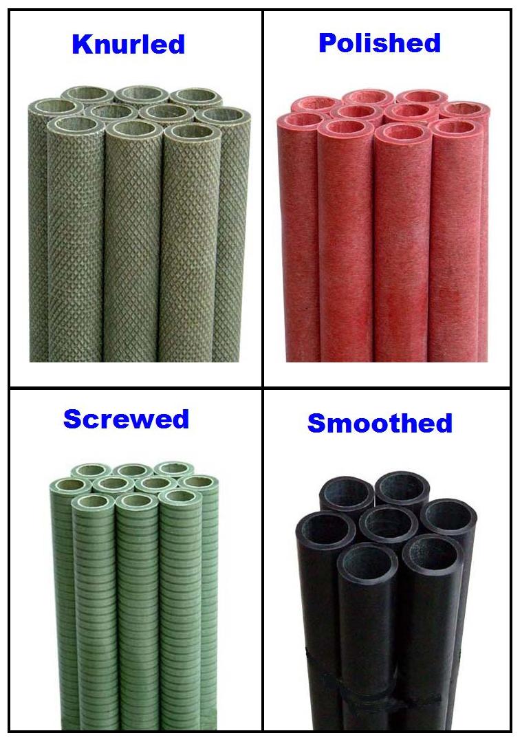 Vulcanized Fiber Tube, 42'', Grey, Red, Black